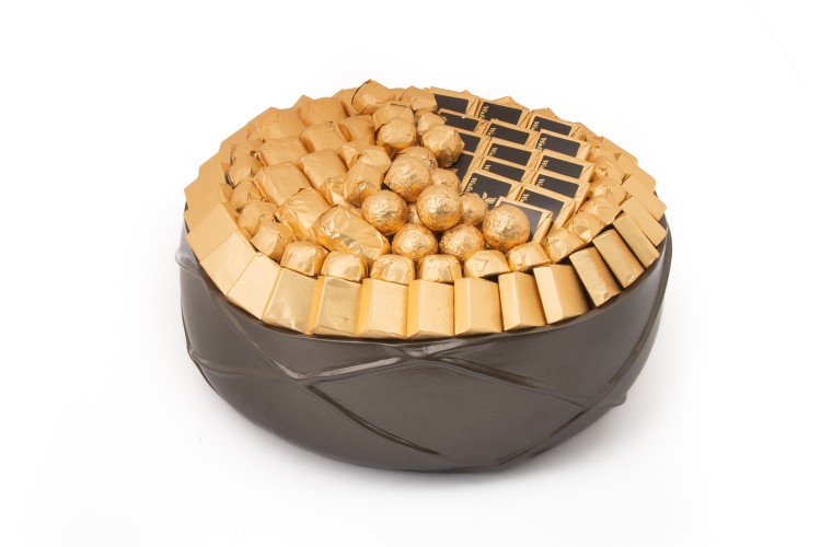 Anoosh - Medium black chocolate tray