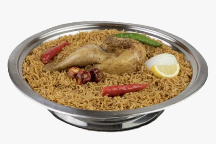 Reef Alarab - Half Spicy Madooght Chicken with Rice