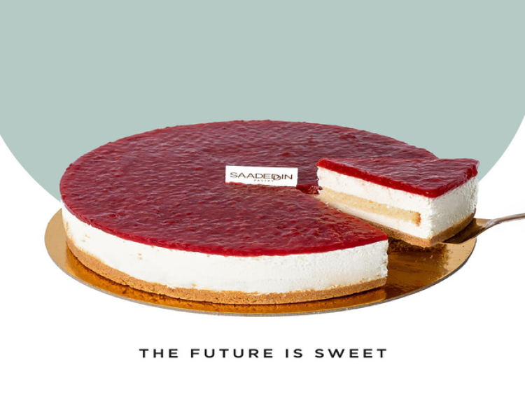 Saadeddin Pastry - Large red berry cheesecake